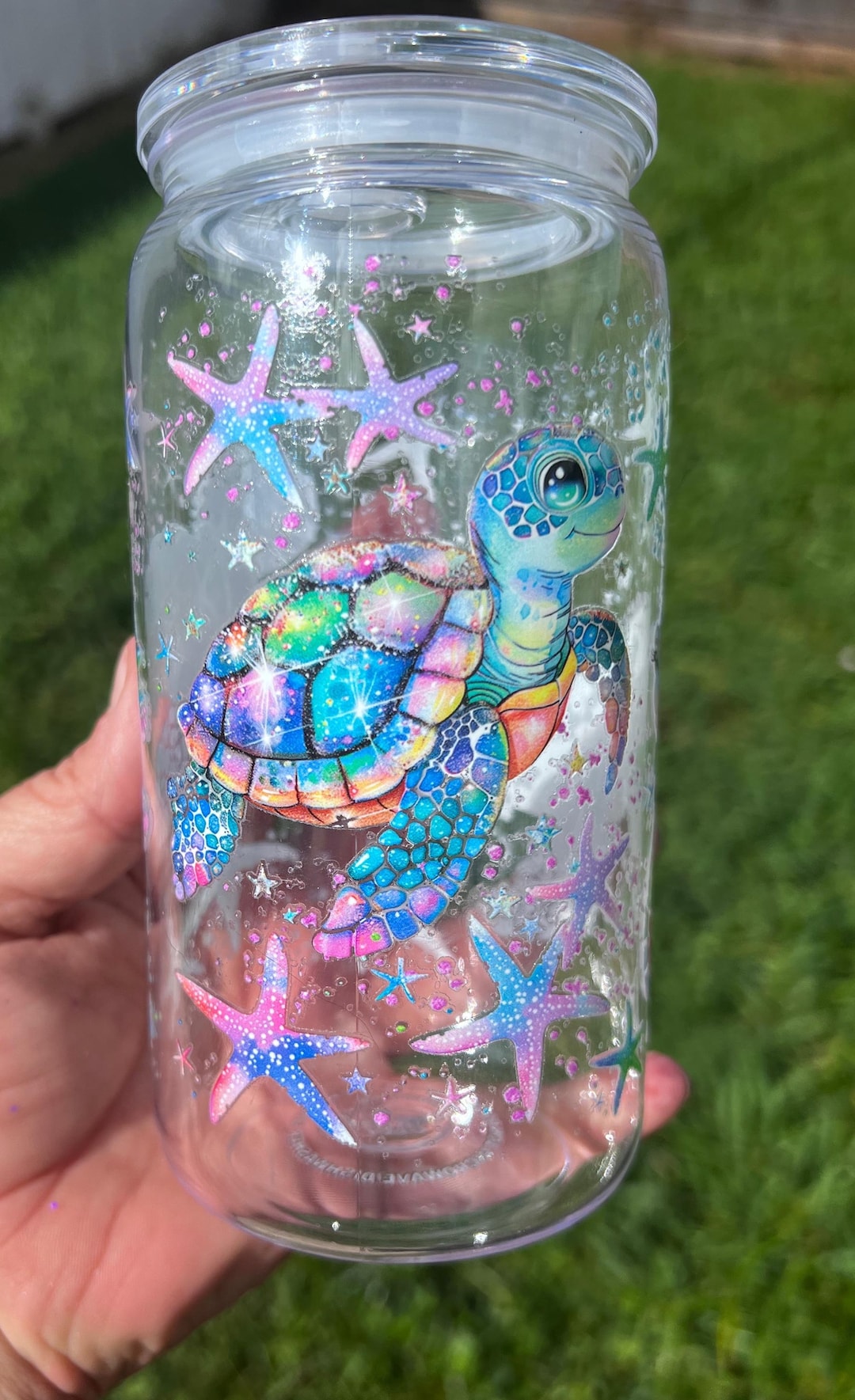 Libby Cups,16oz Plastic Libby Cups,turtle Cup,plastic Cup,uv DTF Wraps ...