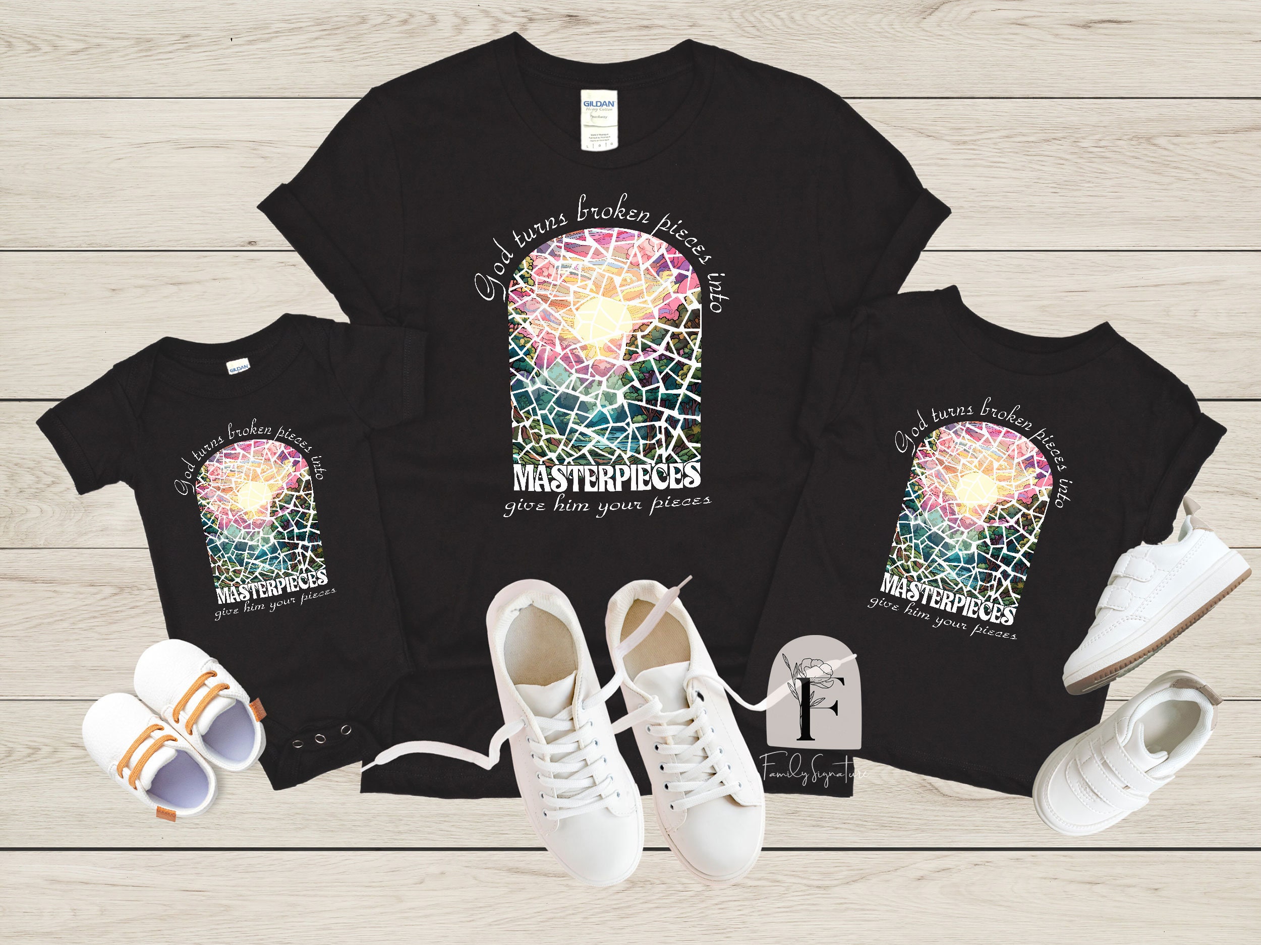 Christian Shirt God Turns Broken Pieces Into Masterpiece - Etsy