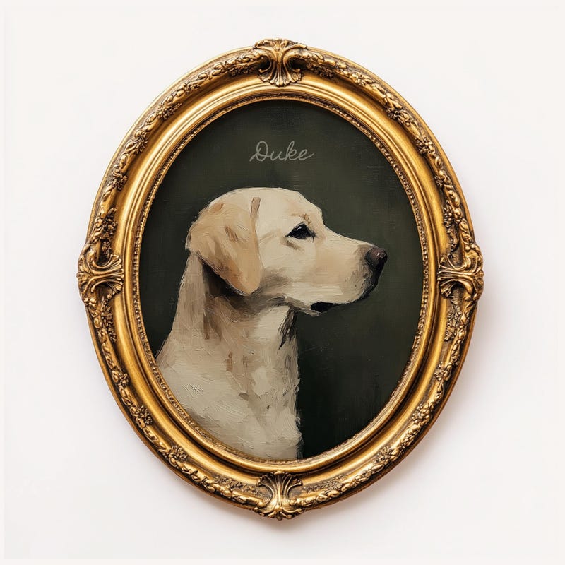 Vintage Labrador Frame - Etsy