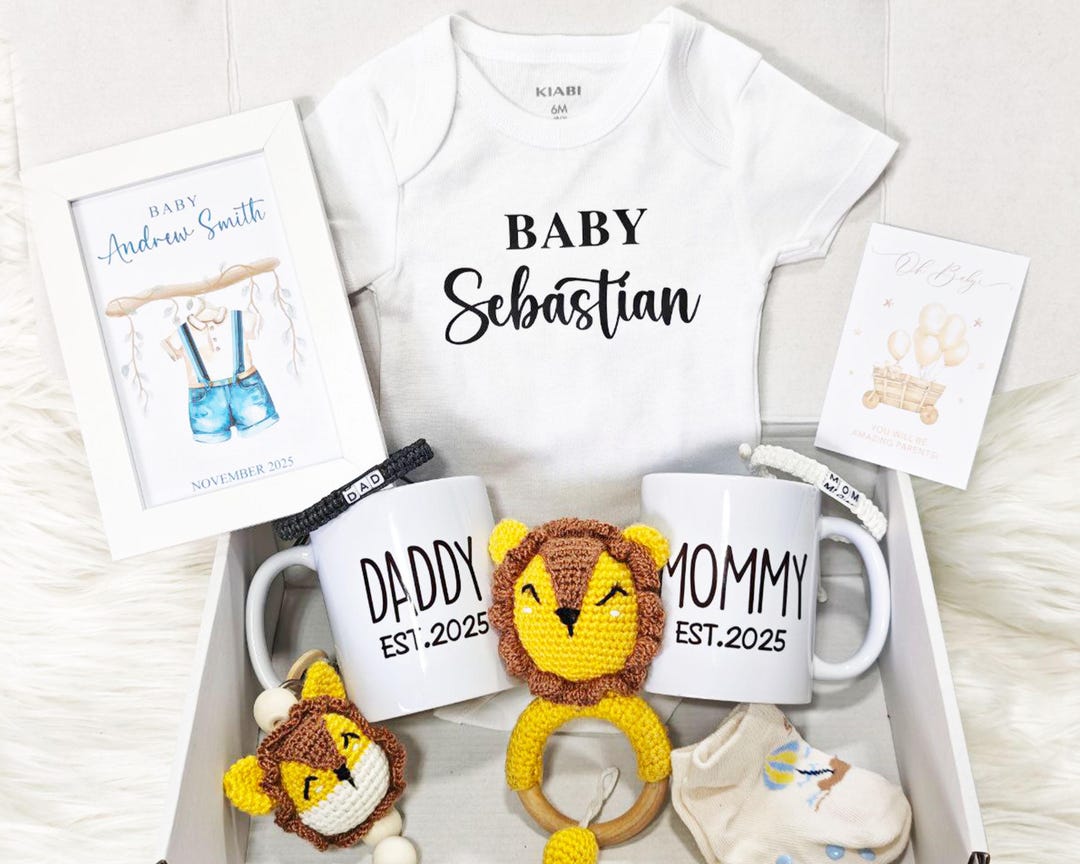 Expecting Parents Gift Box, New Mom and Dad Gift Box, Pregnancy Gift ...