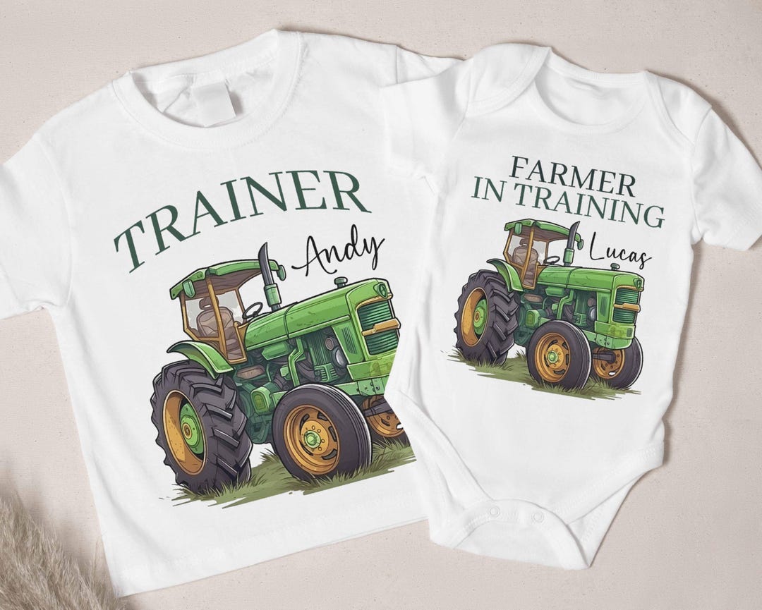 Farmer in Training and Trainer Shirt Set – Matching Brother and Baby ...