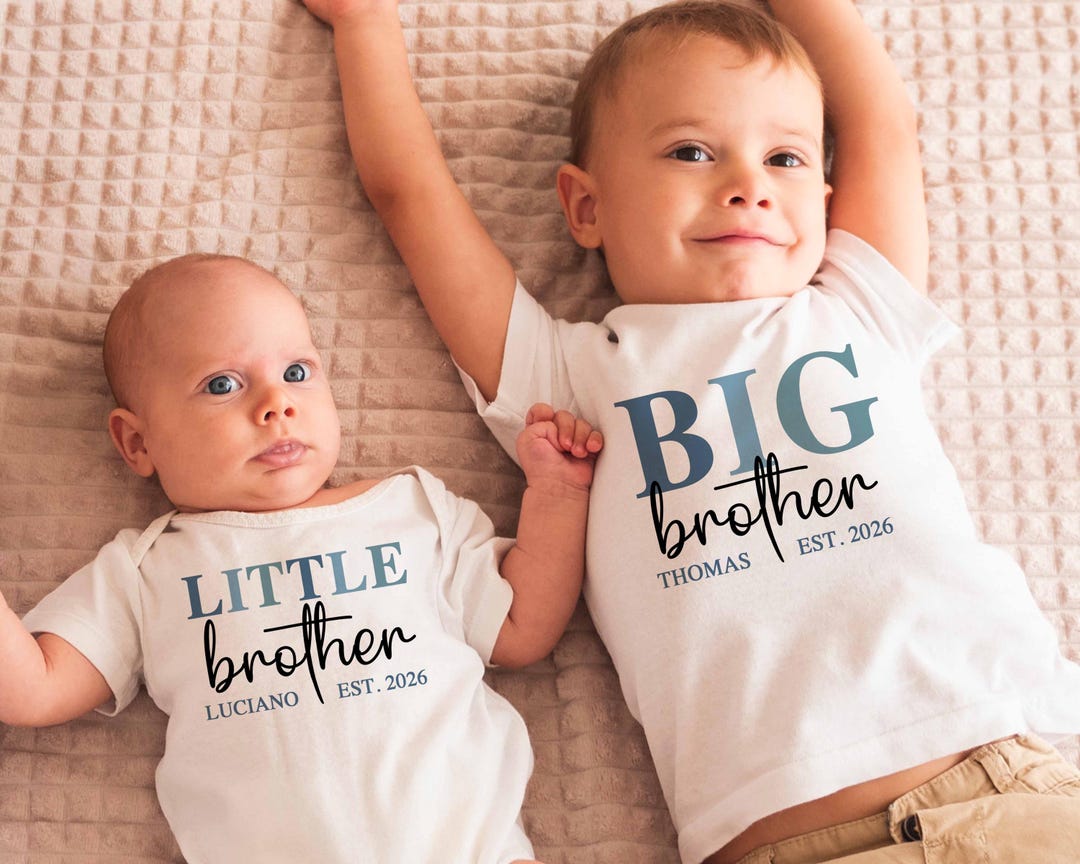 Big Brother & Little Brother Matching Outfit - Matching Sibling Shirts ...