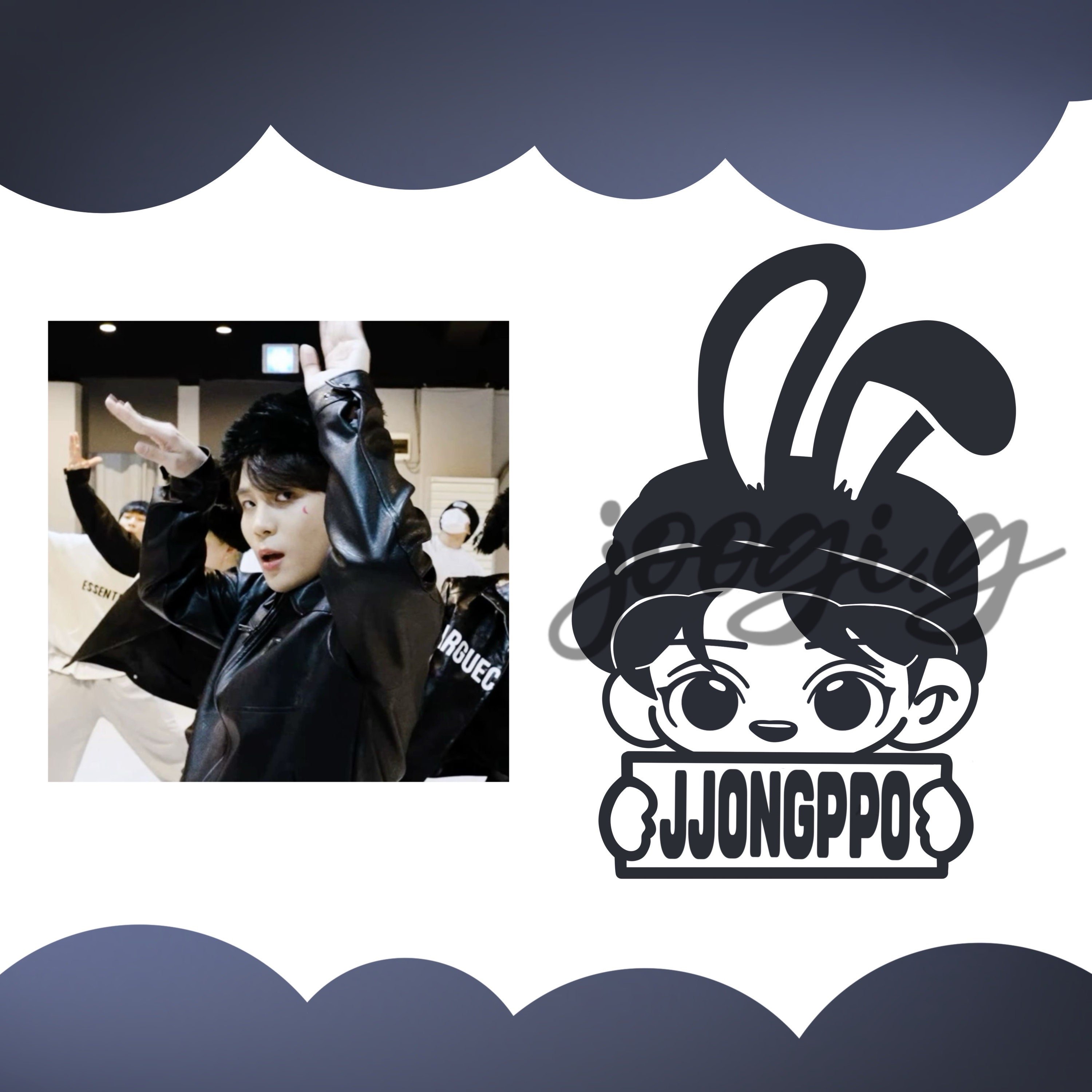 Ateez Atiny and Member Fan Vinyl Decal | Good for Car, Laptop, Tumbler ...