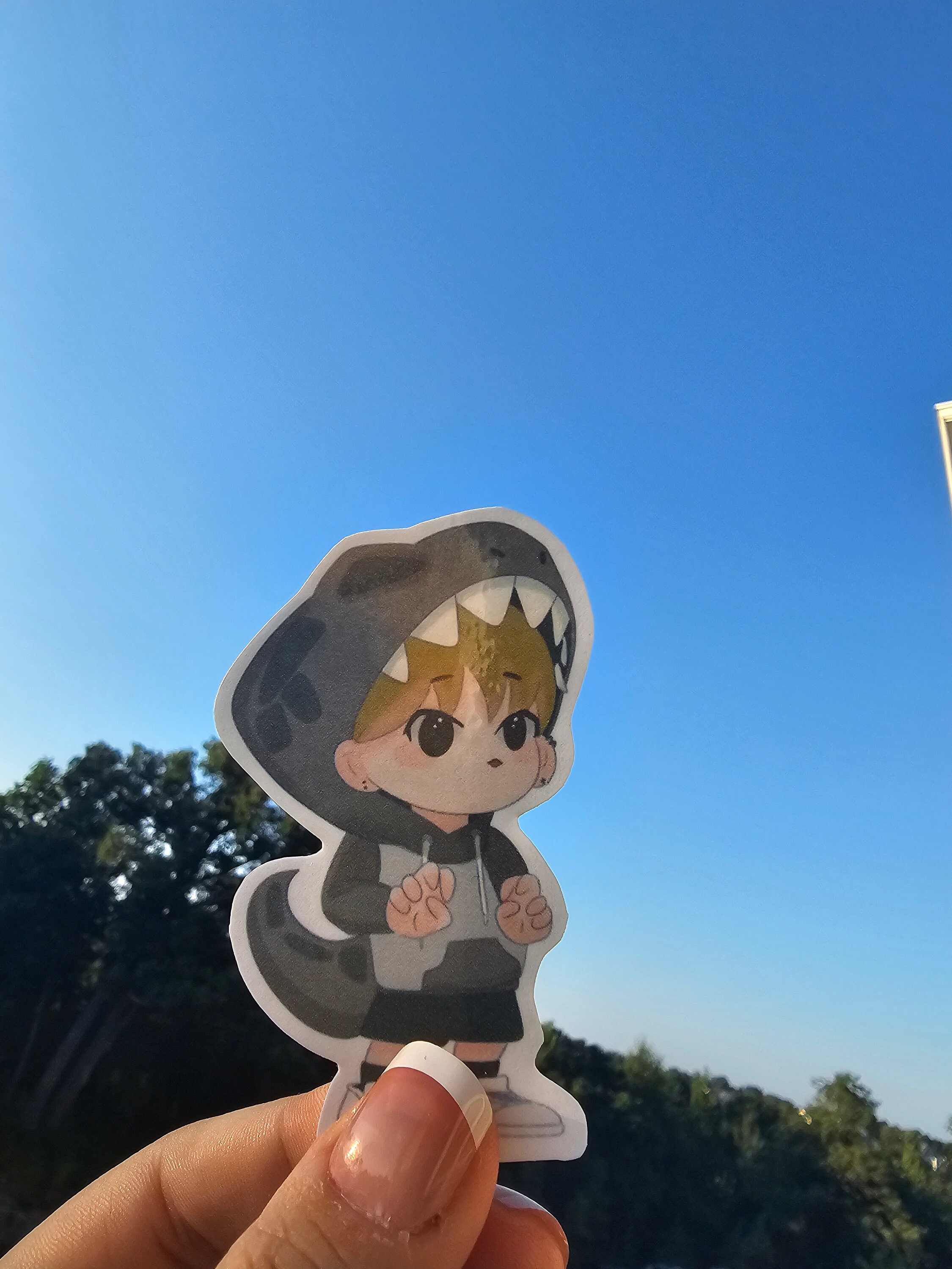 Ateez Chibi Fanart Glossy Sticker Chibeez Hongjoong - Etsy