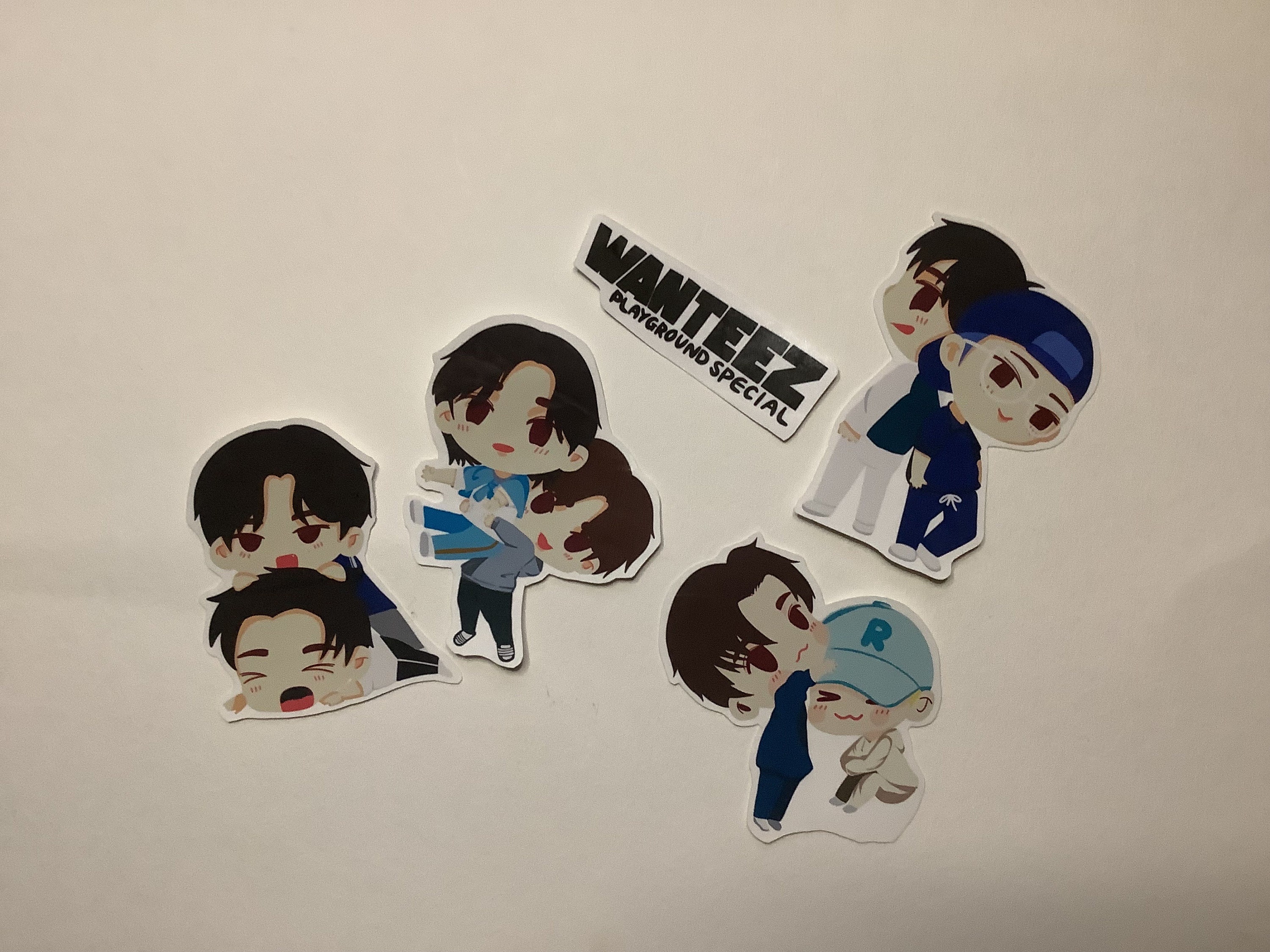 Ateez Chibi Fanart Glossy Sticker Set | Wanteez Edition | Hongjoong ...