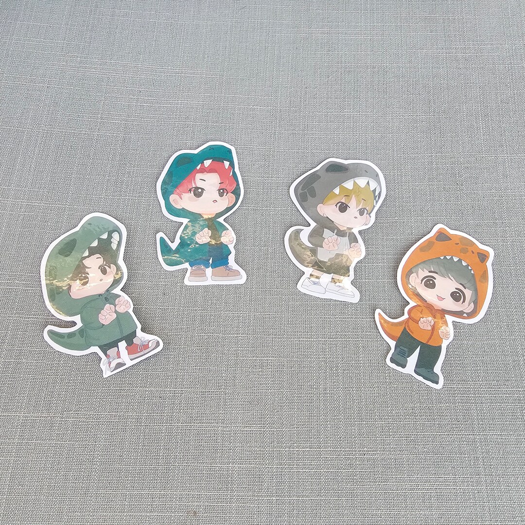 Ateez Chibi Fanart Glossy Sticker | Chibeez | Hongjoong Seonghwa San ...