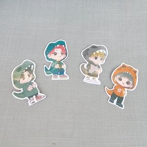 Ateez Chibi Fanart Glossy Sticker | Chibeez | Hongjoong Seonghwa San ...