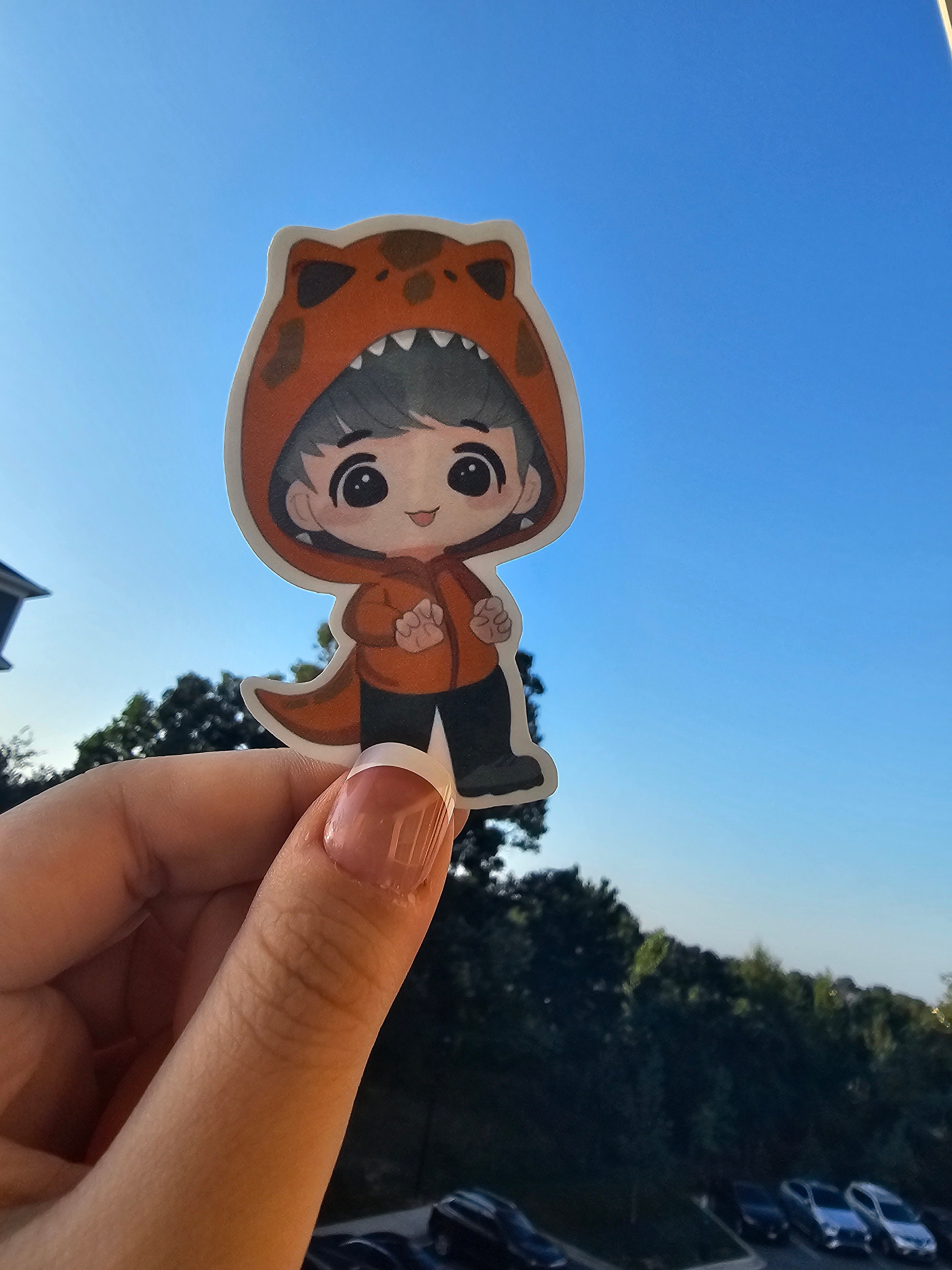 Ateez Chibi Fanart Glossy Sticker Chibeez Hongjoong - Etsy