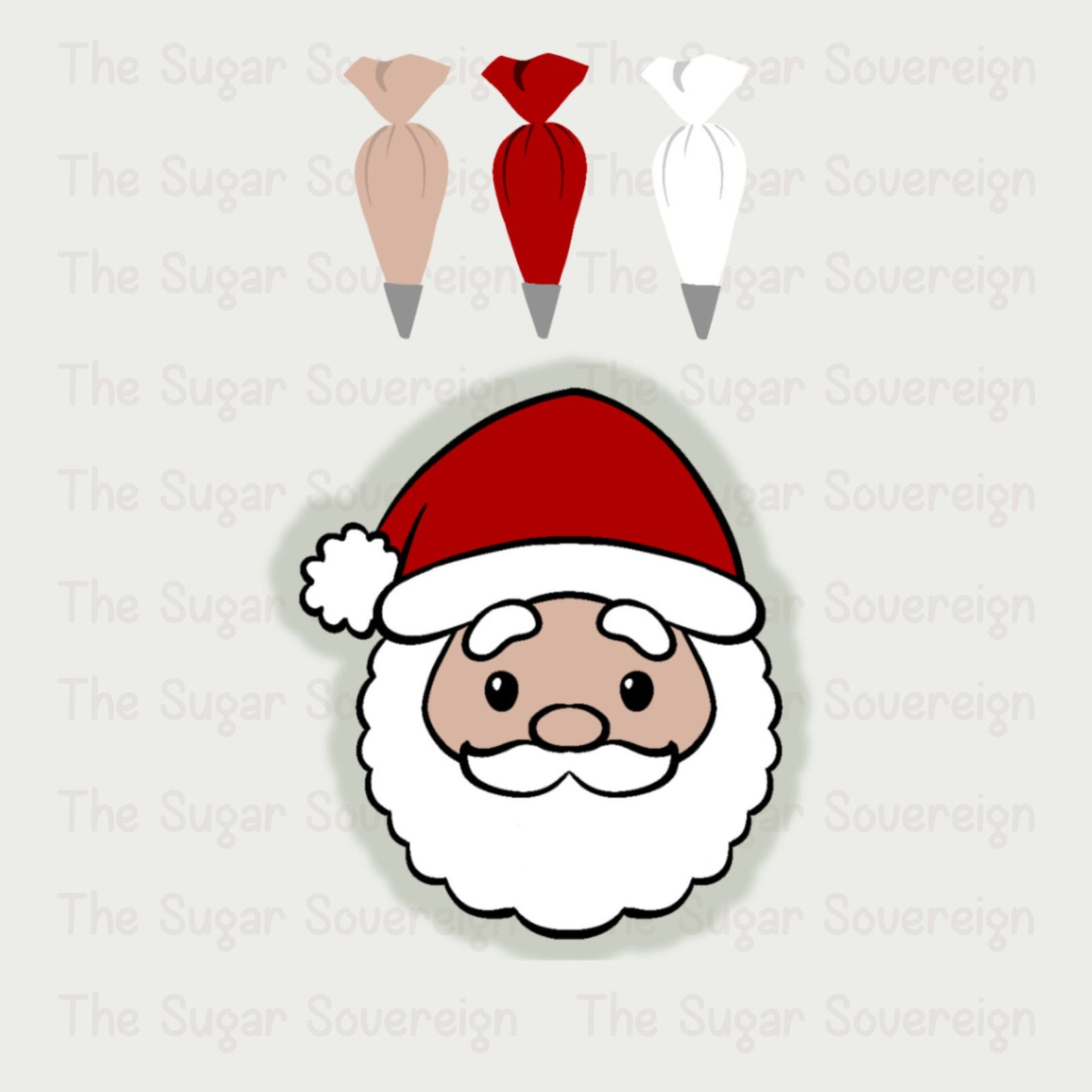 Santa Cookie Cutter Christmas Santa Sugar Cookie Cutters - Etsy