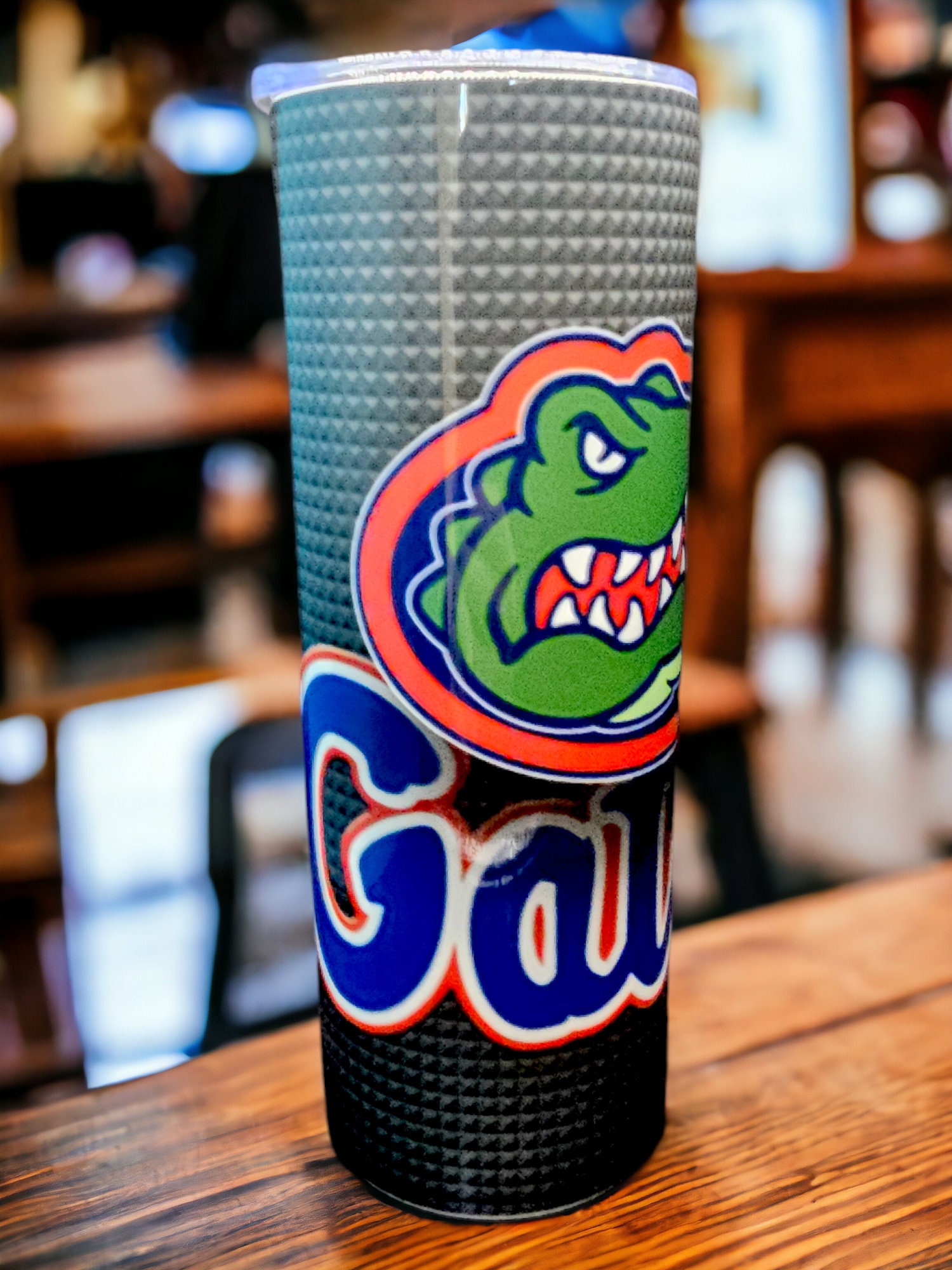 Stainless Steel Tumbler With Lid and Straw, Florida Gator Football ...