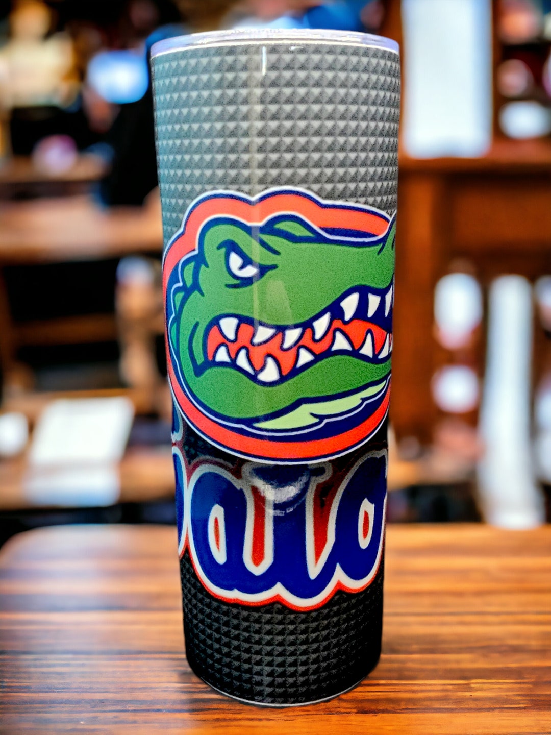 Stainless Steel Tumbler With Lid and Straw, Florida Gator Football ...