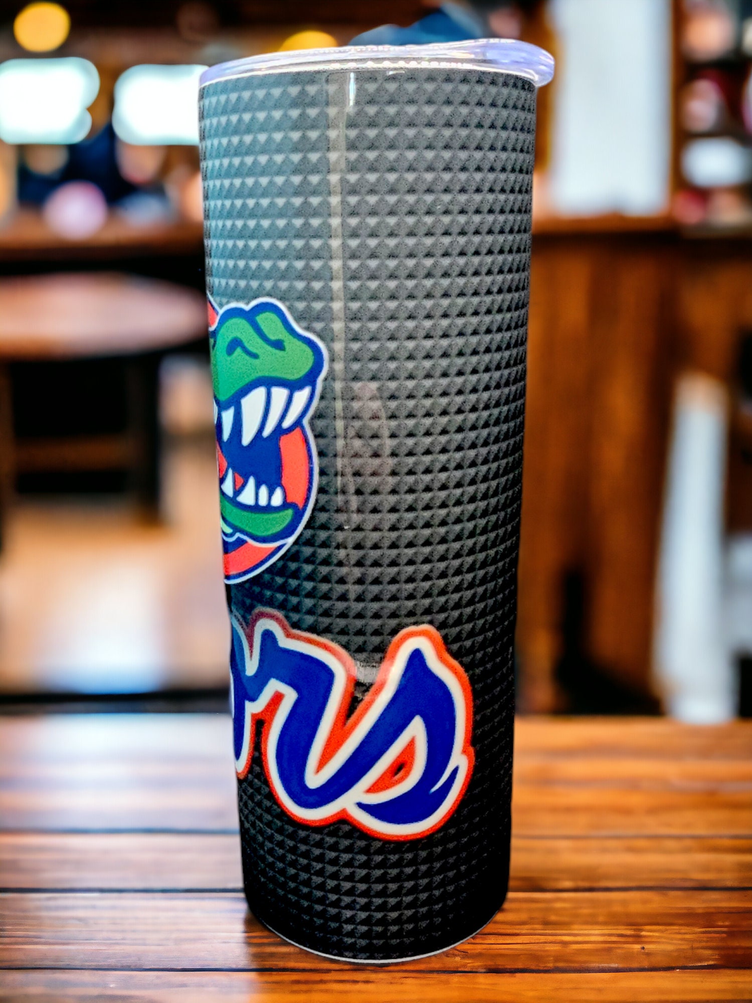 Stainless Steel Tumbler With Lid and Straw, Florida Gator Football ...