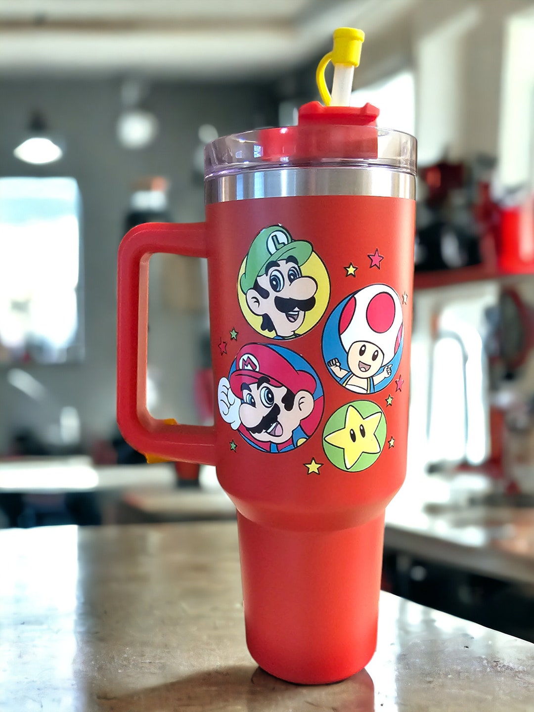 Gaming Themed 40 Oz Tumbler With Lid and Straw, Gamer Gift, Stainless ...