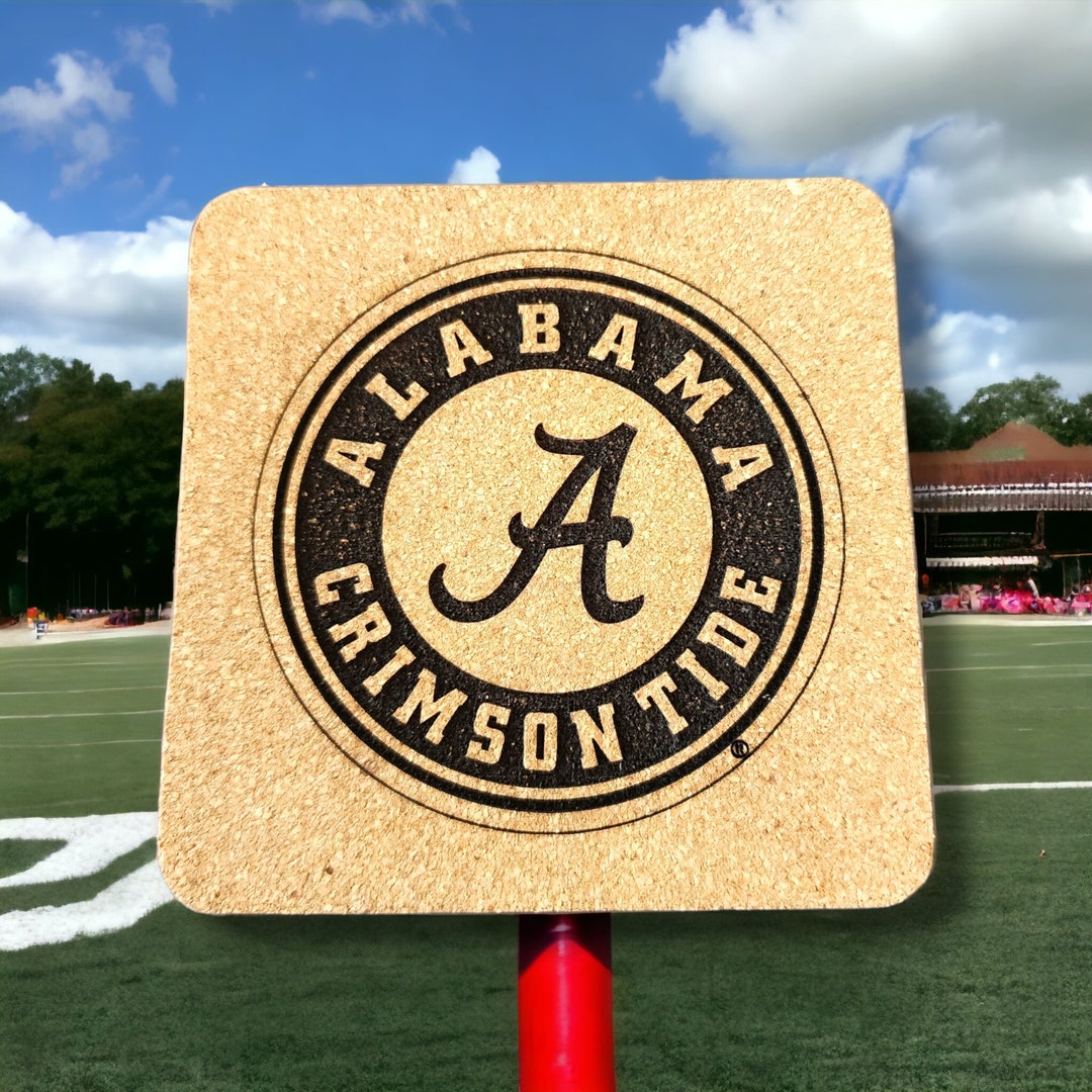 Roll Tide Fan Decor Alabama Crimson Tide Drink Coasters Set of 4 - Etsy