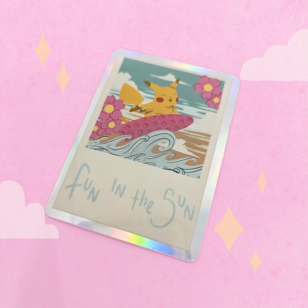 Fun in the Sun Chu Holographic Sticker - Etsy
