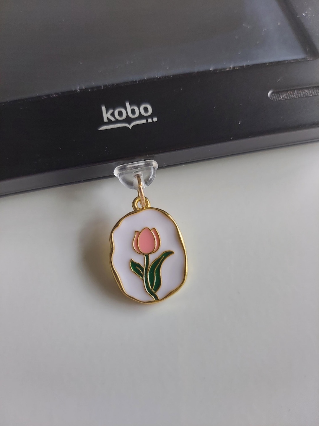 Kindle Dust Plug Charm Flower Dust Plug Kindle Charm Plug Bookish Gift ...