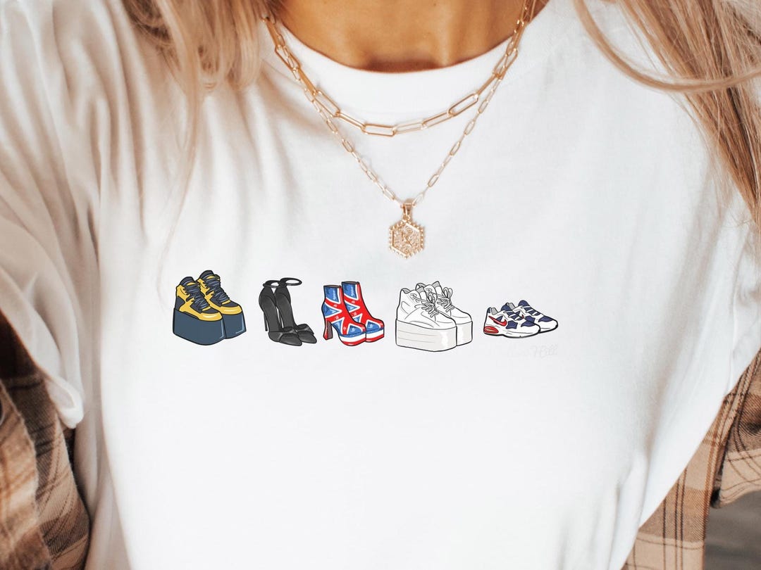 90s Girl Band Shoes T-shirt: Nostalgic Pop Music Tee - Etsy