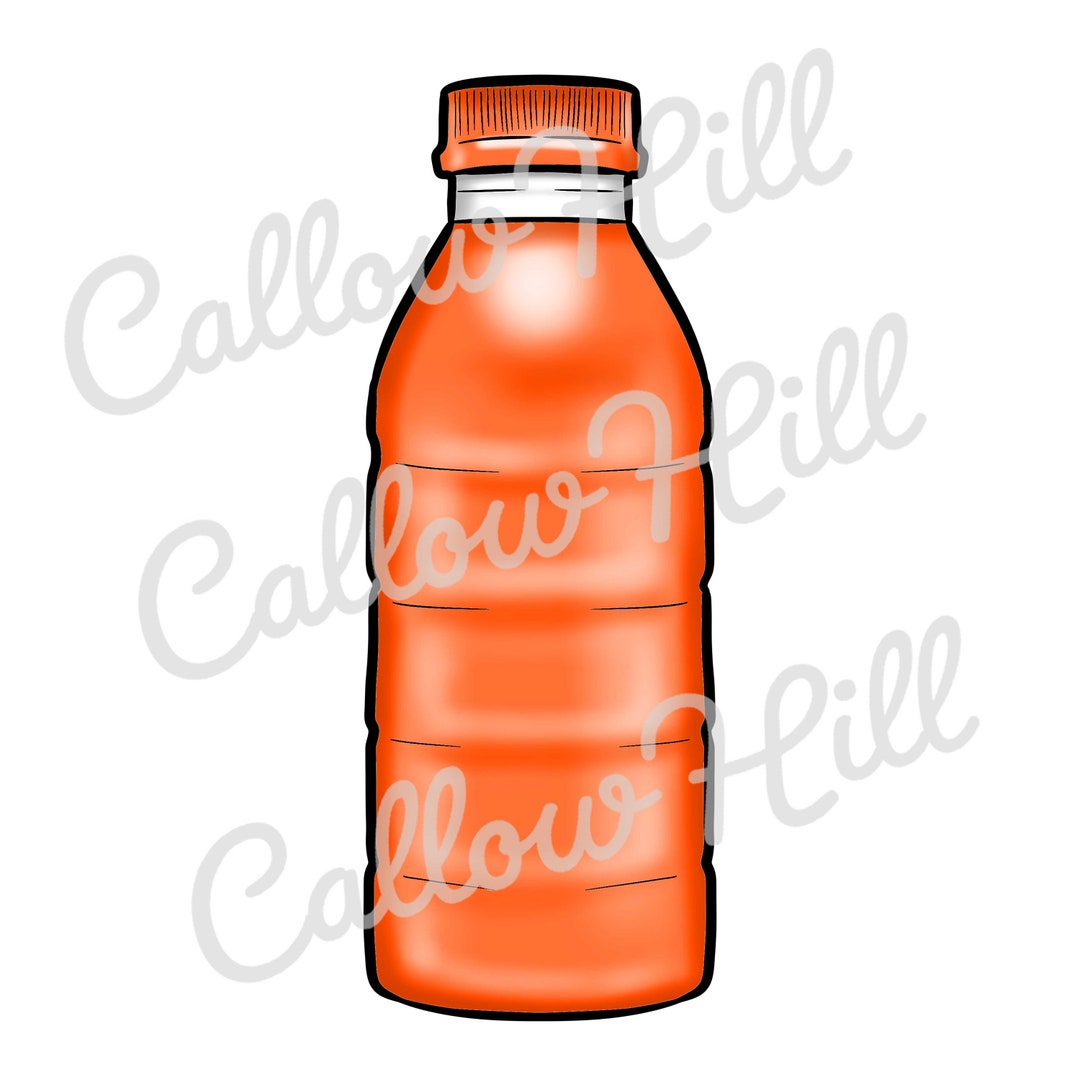 Orange Prime Hydrate Drink Bottle Blank Digital Download Template Prime ...