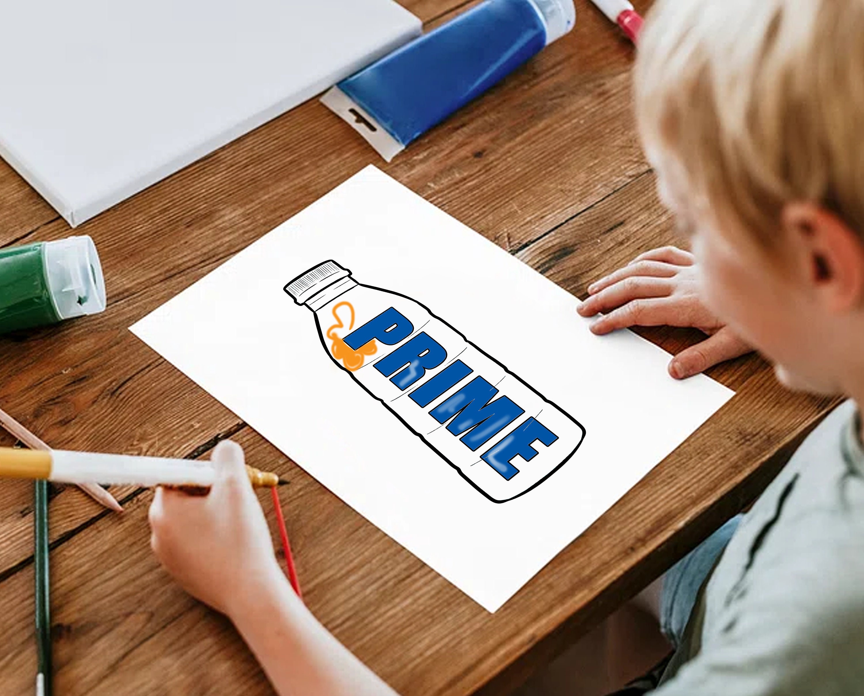 Printable Prime Hydrate Bottle Instant Download Kids Colouring Pages for Boys Coloring Page ...