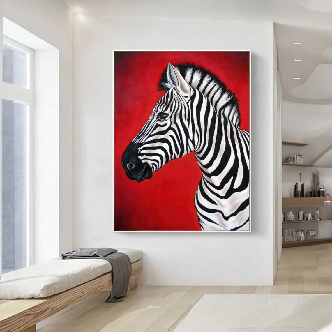Red And Black Zebra Print