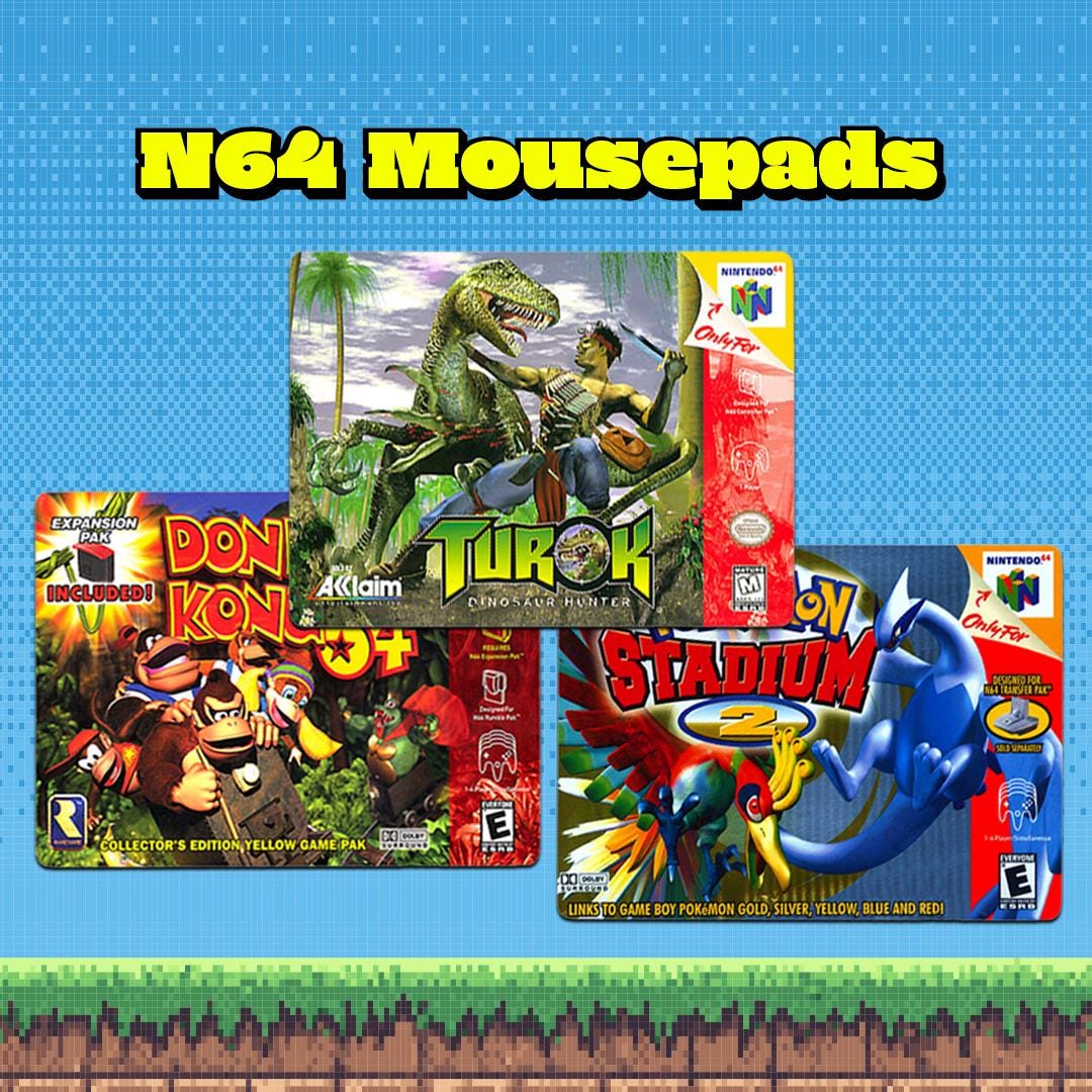 N64 Game Mousepads, Custom N64 Mousepads, Nostalgic Mousepads, Custom ...