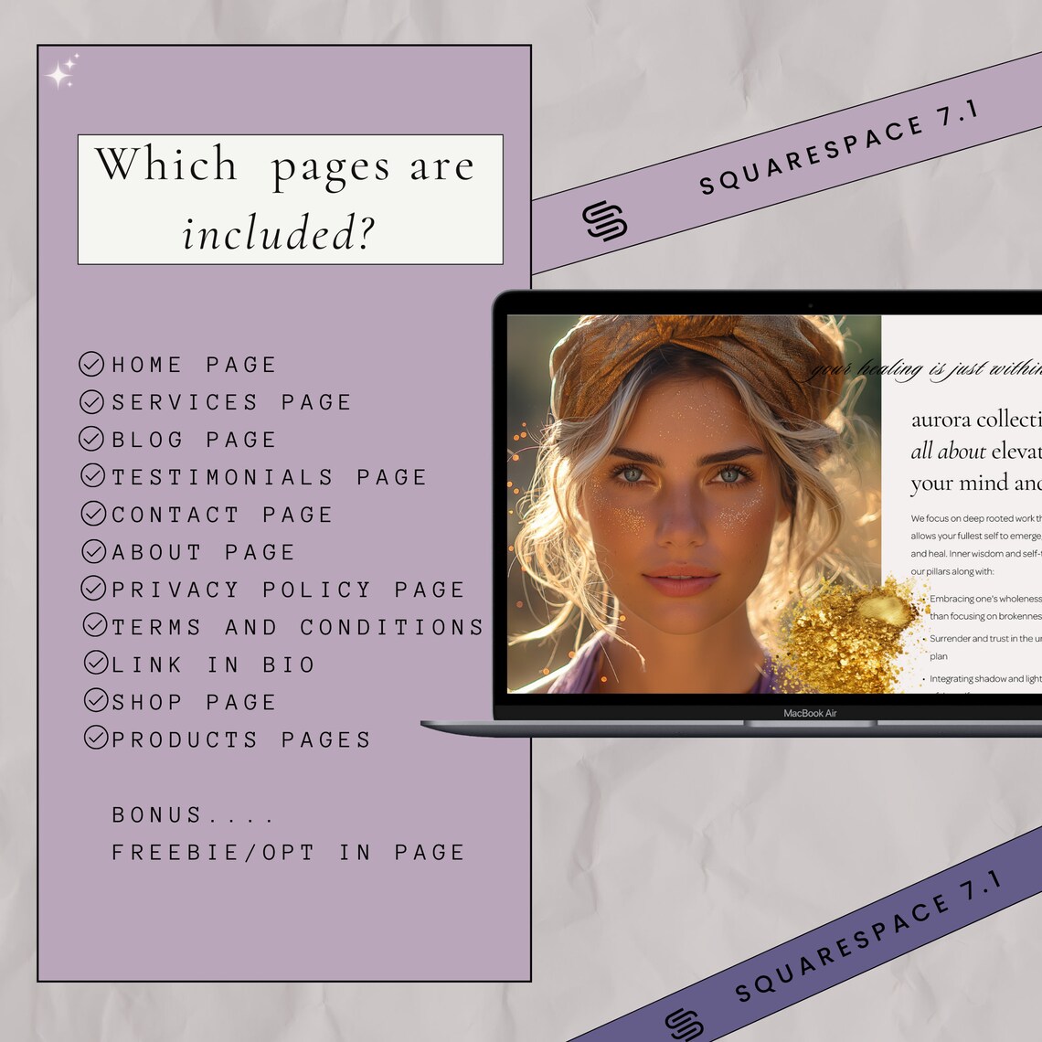 Spiritual Coach Website - Squarespace Template Spiritual - Spiritual ...