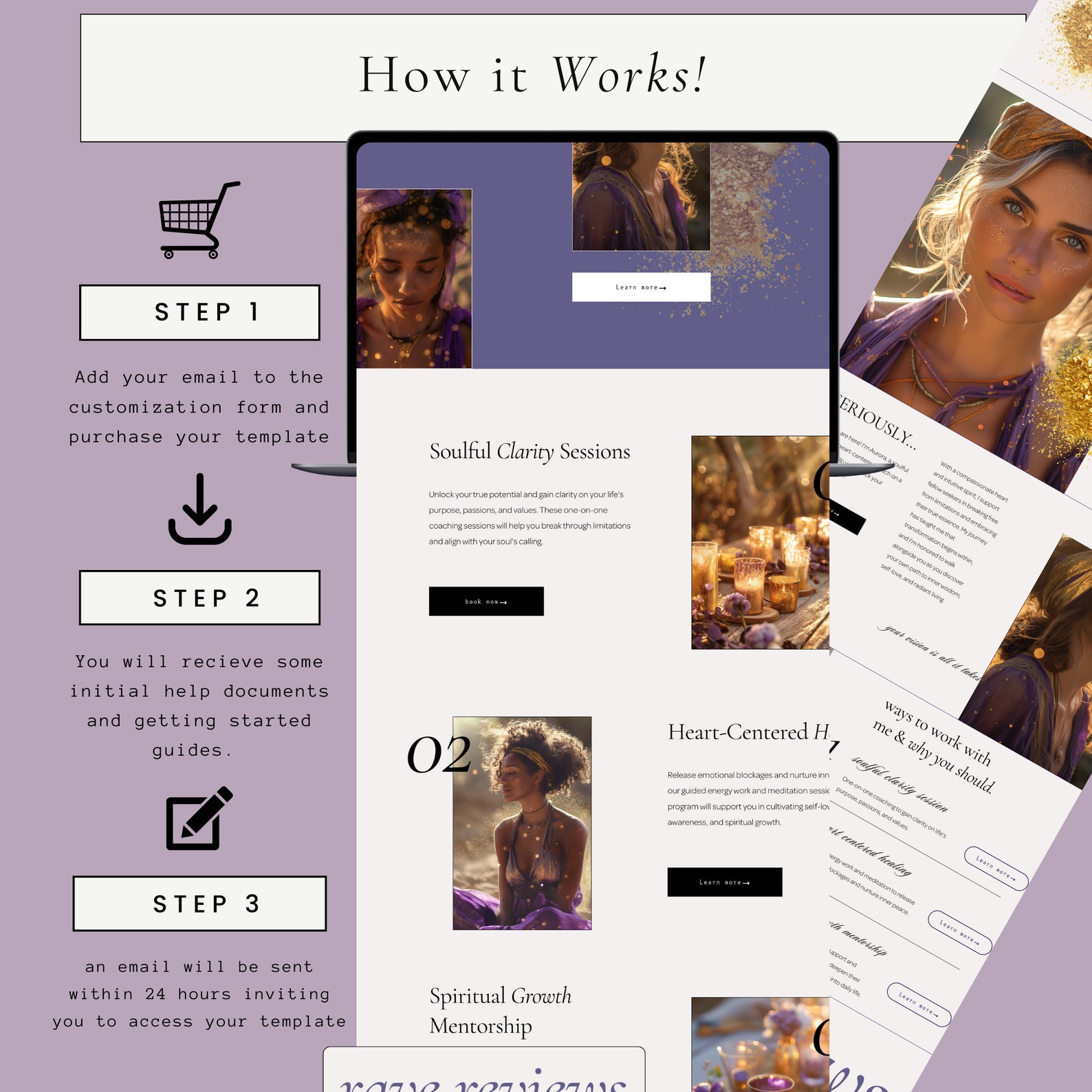 Spiritual Coach Website - Squarespace Template Spiritual - Spiritual ...
