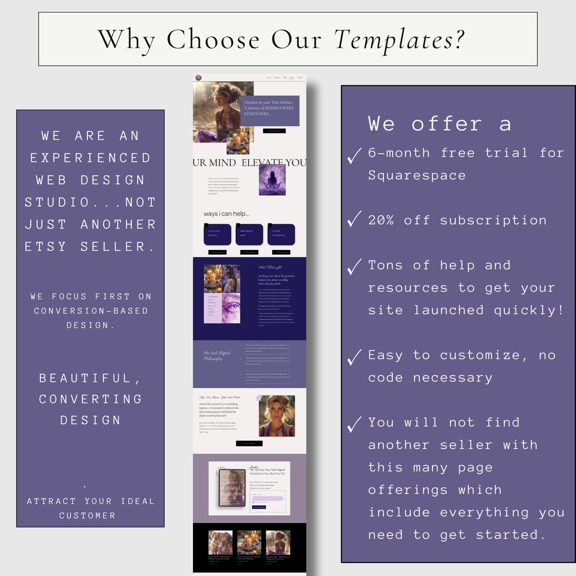 Spiritual Coach Website - Squarespace Template Spiritual - Spiritual ...