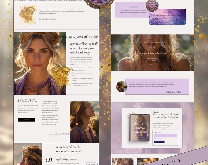 Spiritual Coach Website - Squarespace Template Spiritual - Spiritual ...