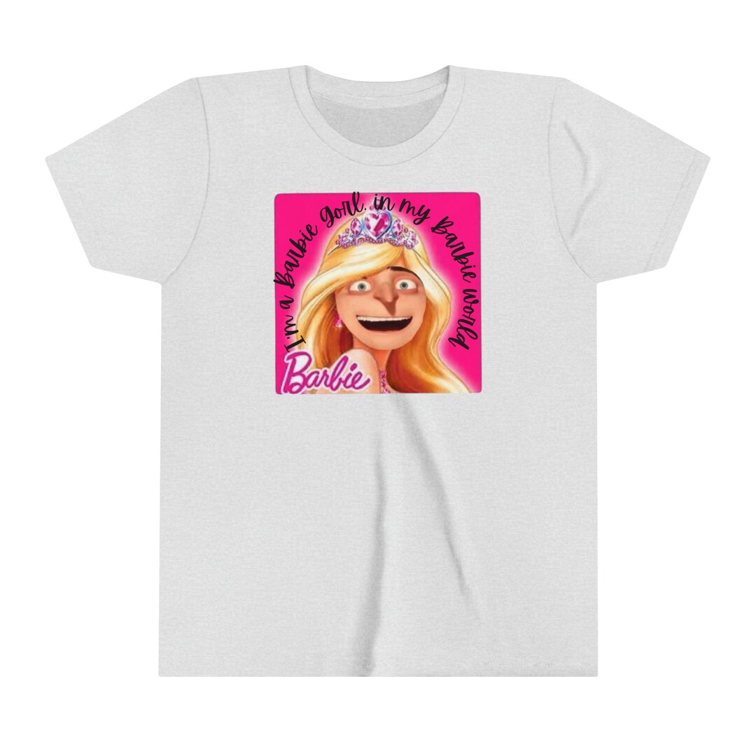 Youth Barbie Gru Tee - Etsy