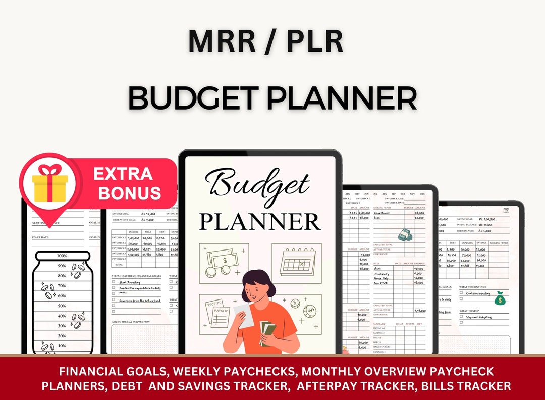 PLR Budget Planner to Resell, Budget Tracker Printable, Budget Binder ...