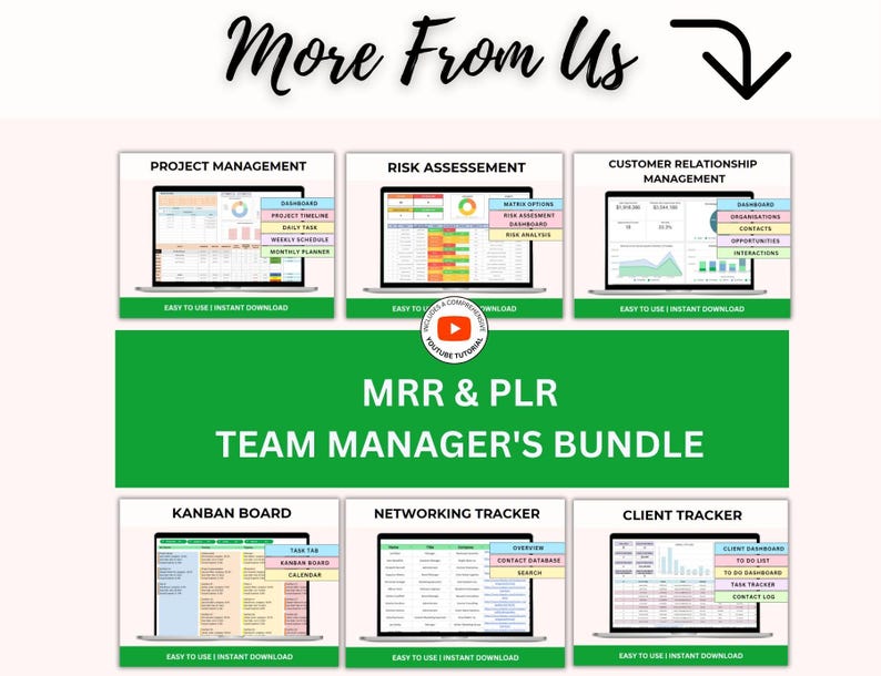 PLR Inventory Spreadsheet Inventory Management Google Sheets Commercial ...