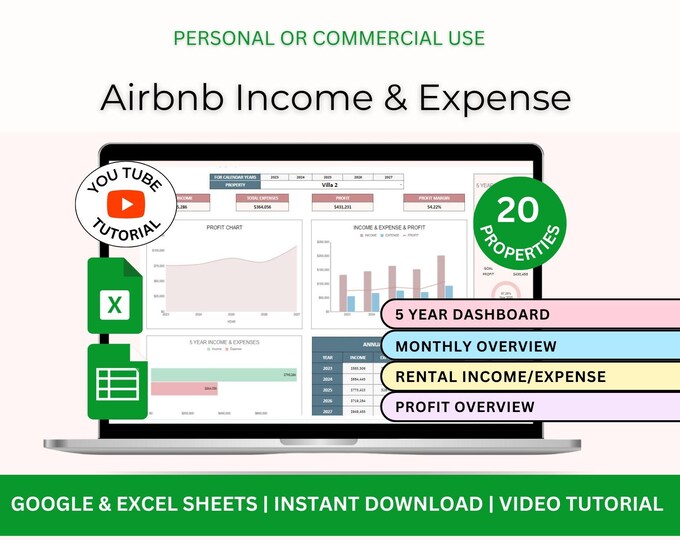 Airbnb Profit Calculator Excel