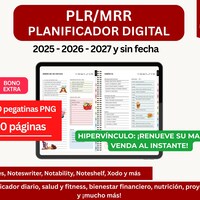 2025 Agenda Calendario Kit Planificador Español Imprimible Con Vista ...