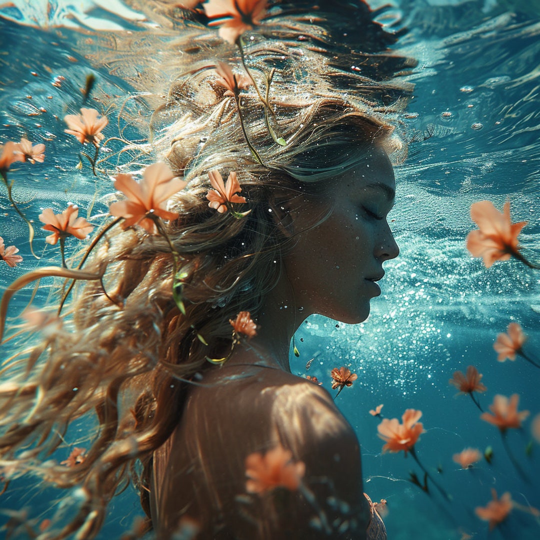 Surf Print, Surf Wall Art, Peach Pantone Ocean Prints, Surfers Wall Art ...