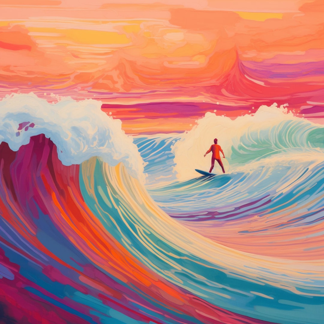 Surf Serenity: Set of 2 Modern Coastal Vibes Wall Art - Oceanride ...