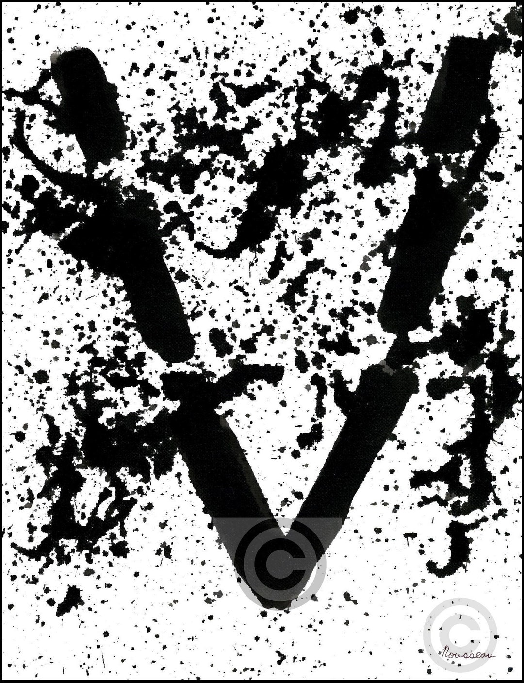 Blown-up Alphabet No. 6 (V) - Etsy