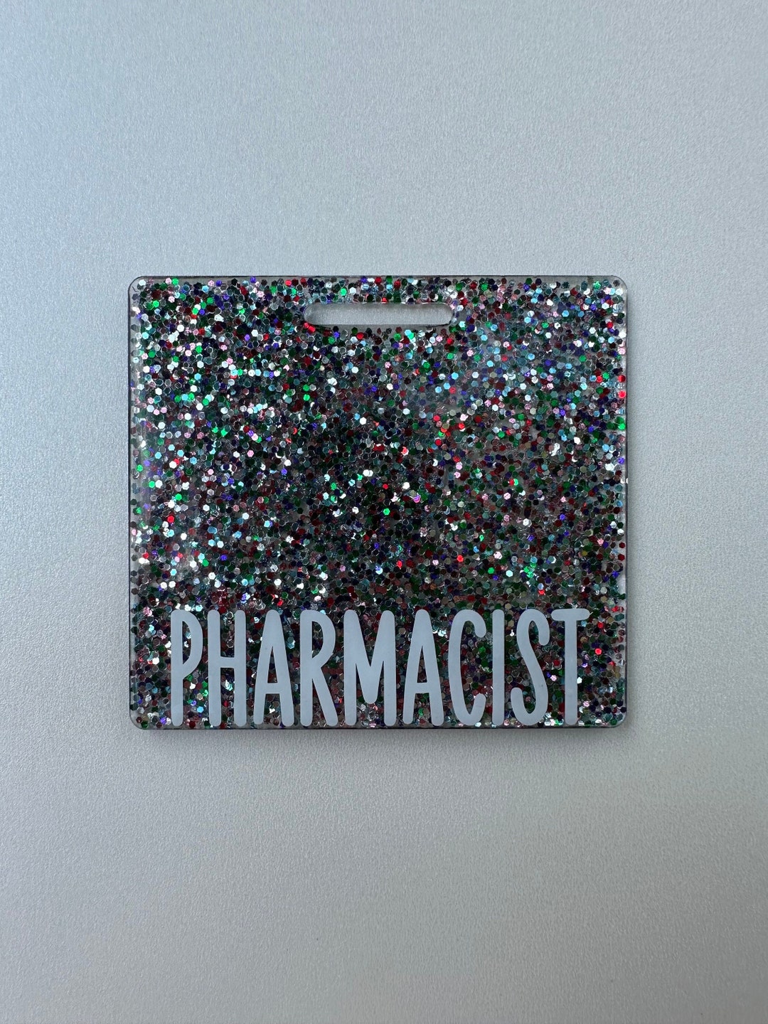 Horizontal Badge Buddy/personalized Badge Buddy/glitter Badge Buddy ...