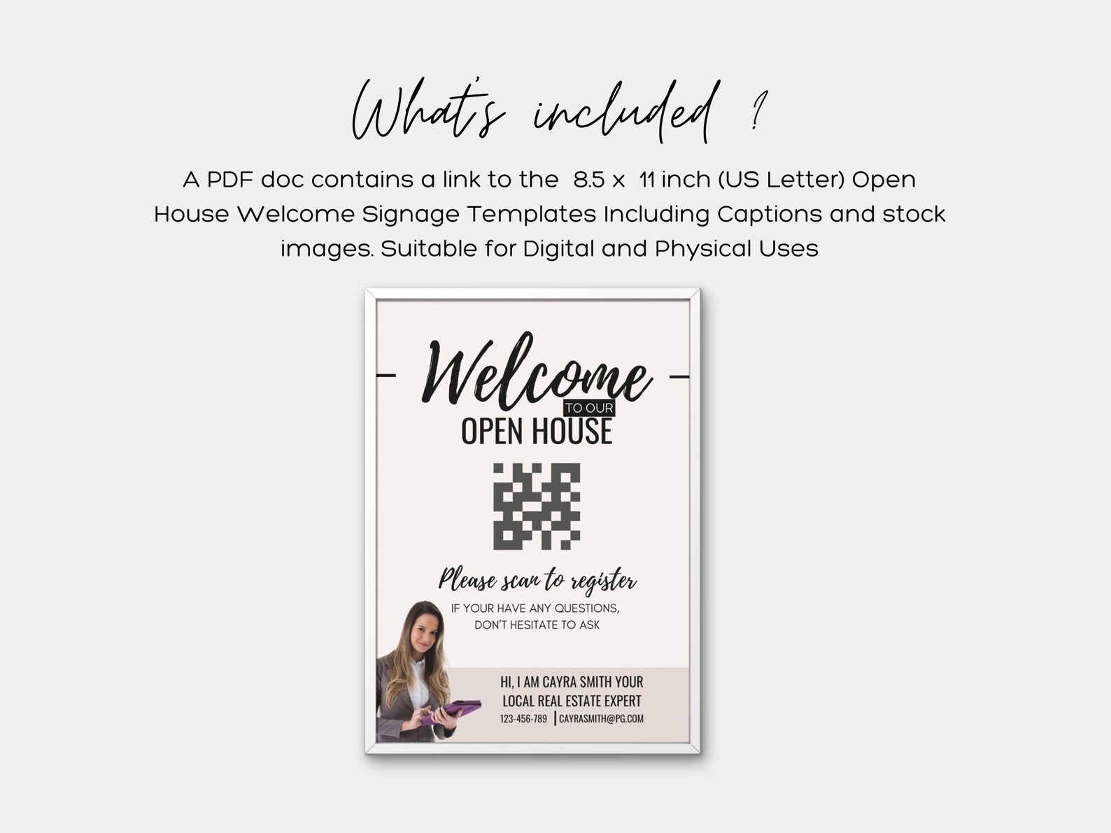 OPEN HOUSE WELCOME Sign Printable | Real Estate Marketing | Open House ...