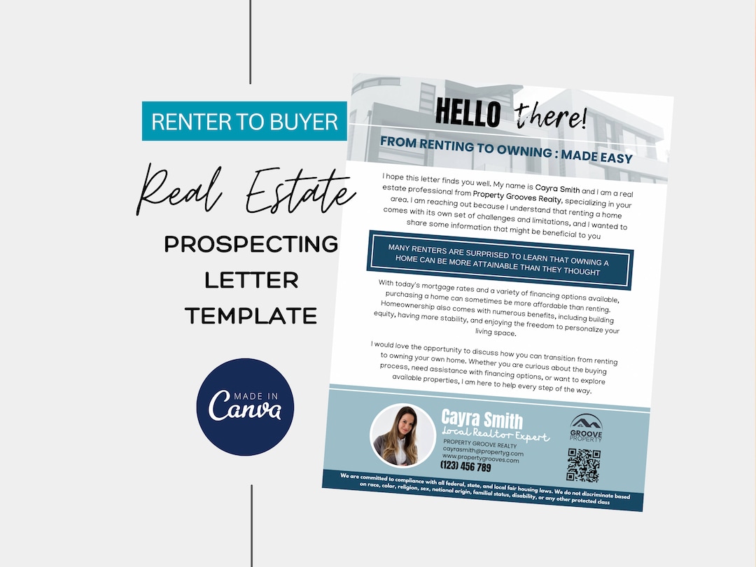 RENTER TO BUYER | Prospecting Letter Real Estate | Marketing Campaign ...
