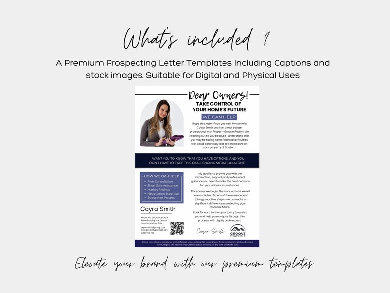 PRE FORECLOSURE | Prospecting Letter Real Estate | Marketing Canva ...