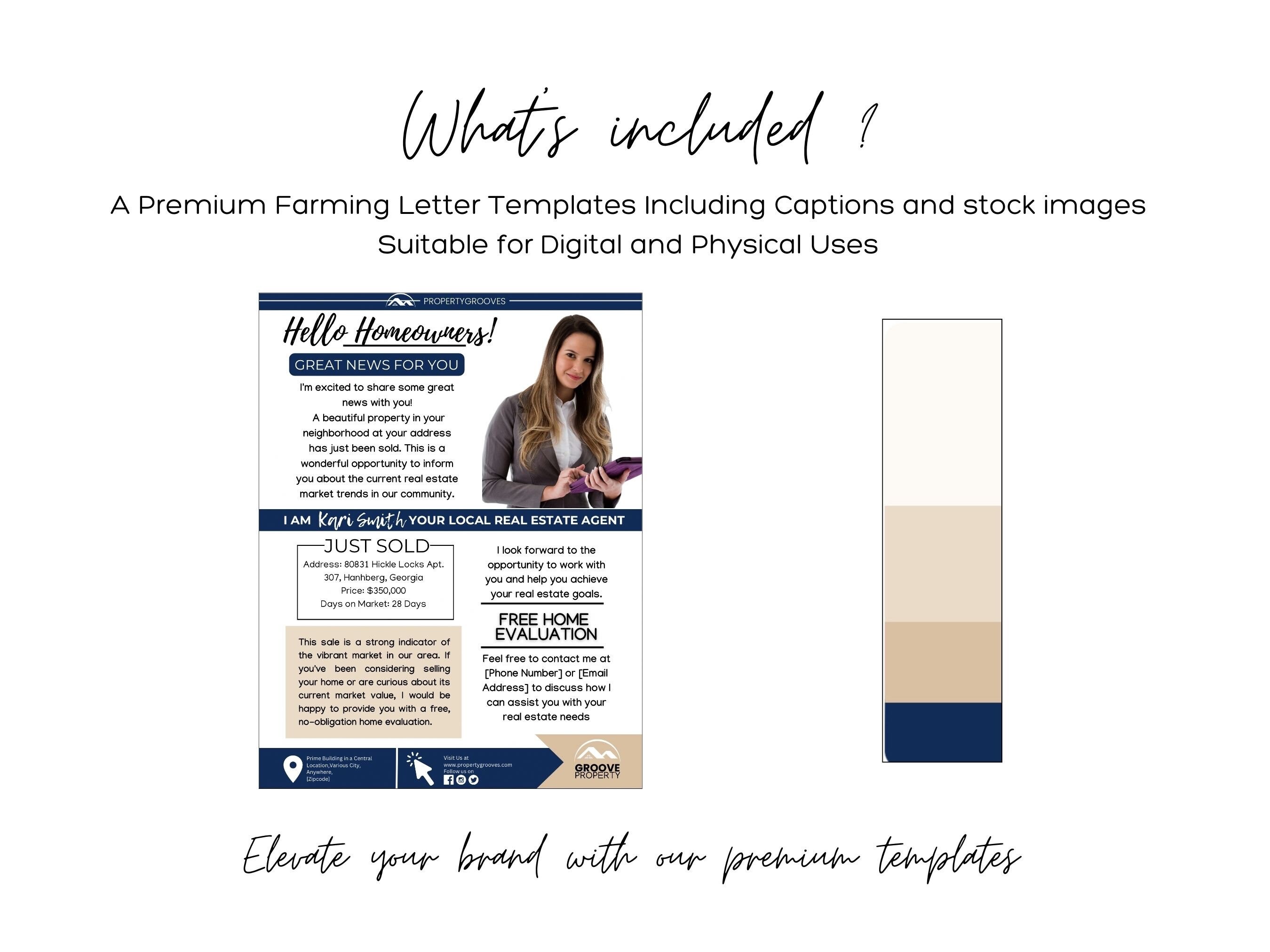 Just Sold Real Estate Farming Letter Template | Canva Editable (PDF) - Etsy