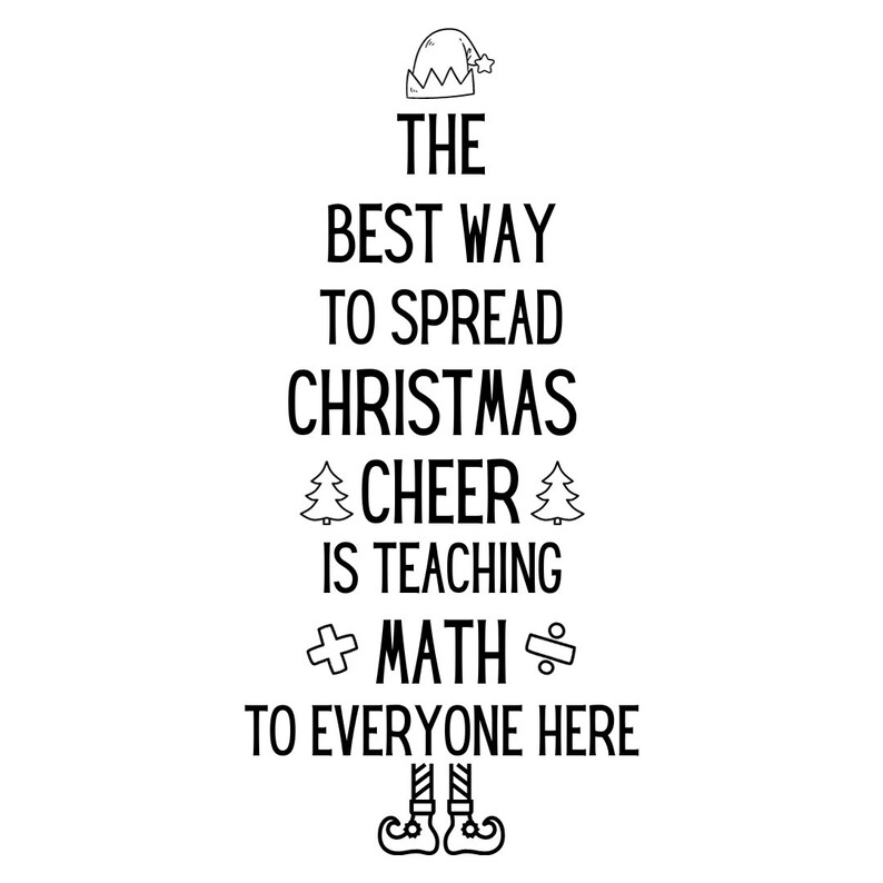Math Teacher Christmas SVG - Etsy