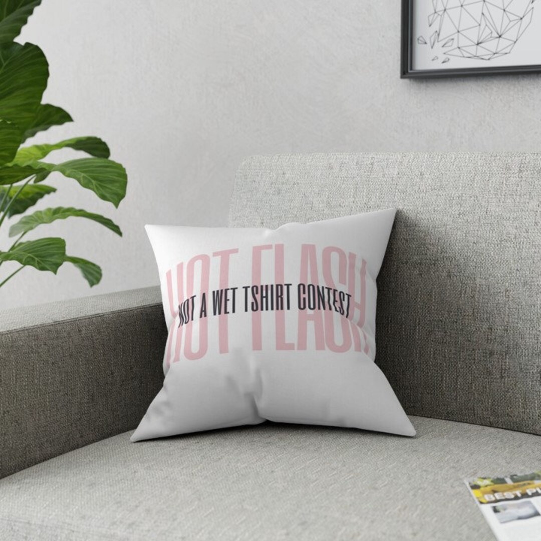HOT FLASH Pillow (not a Wet T-shirt Contest) - Etsy