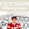 Kansas City Chiefs Coloring Pages BUNDLE Mahomes, Kelce, Pacheco - Etsy