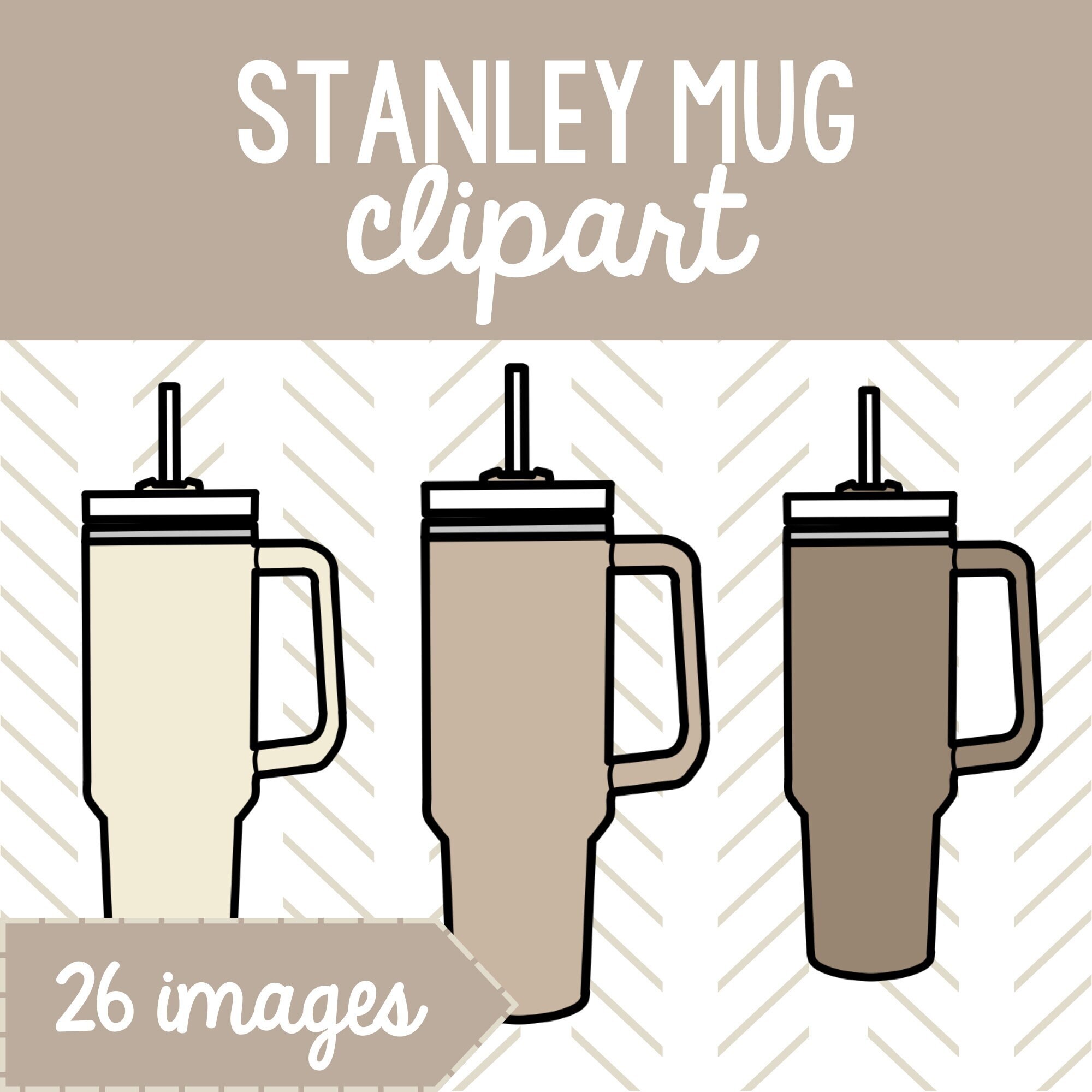 Stanley Mug Clipart - Etsy