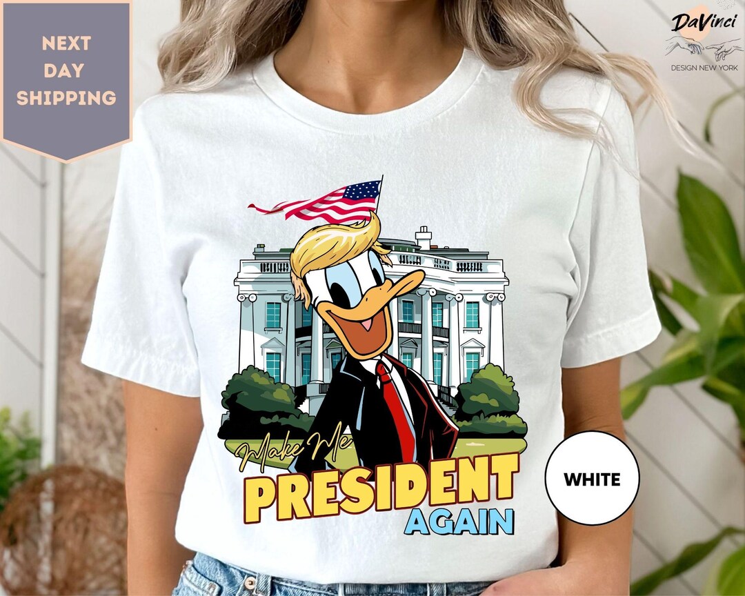 Donald Duck President Again Shirt, President Election 2024 T-shirt ...