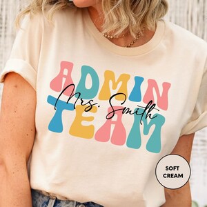 Custom Team Admin Shirt, Admin Team Gifts, Team Shirts, School Staff ...