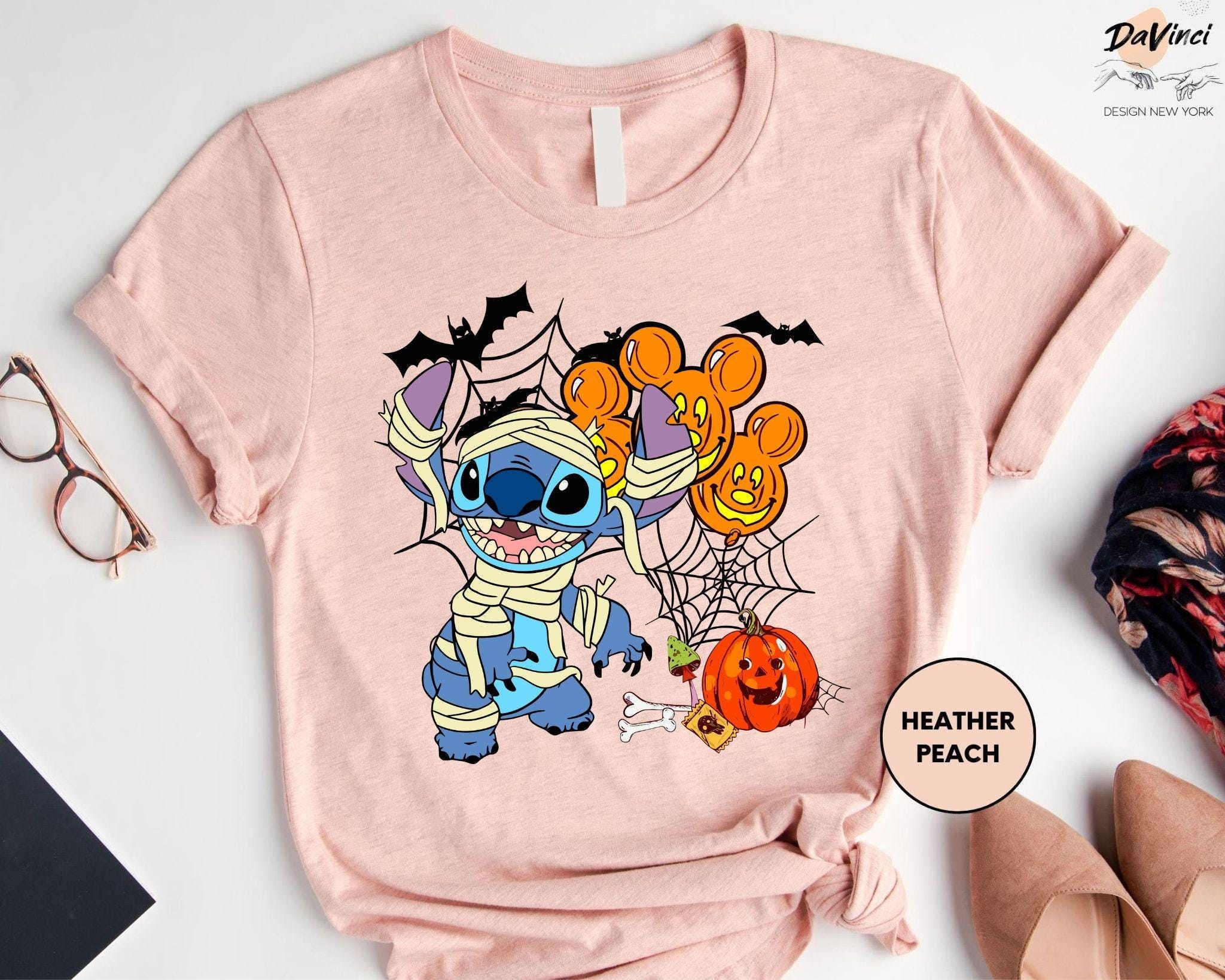 Disney Stitch and Angel Mummy Halloween Costume Shirt, Lilo and Stitch ...