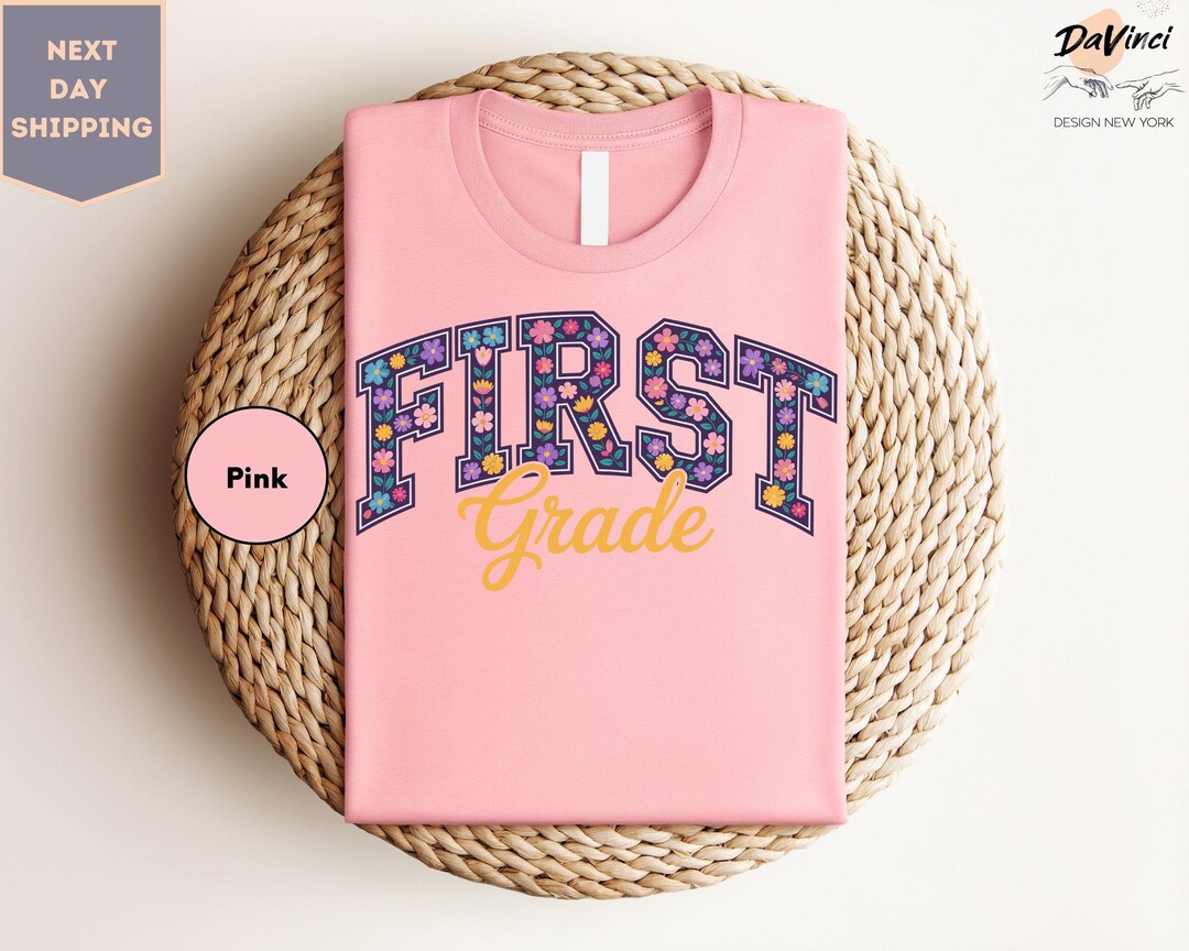 First Grade Teacher Shirt, Back to School 1st Grade Tee, Teacher ...